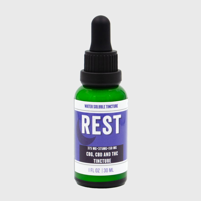 Rest Water Soluble 900mg CBD+CBG+THC – BakPak